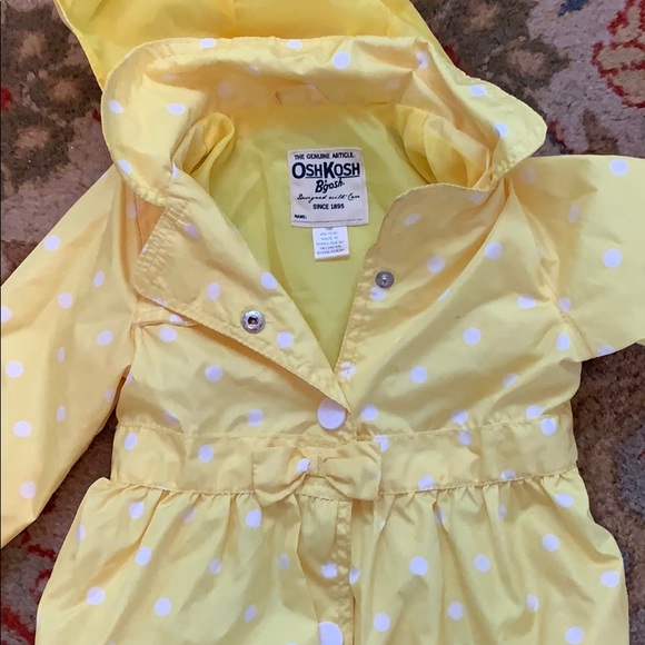 OshKosh B'gosh | Jackets & Coats | 8 Mo Hooded Yellowwhite Oshkosh ...